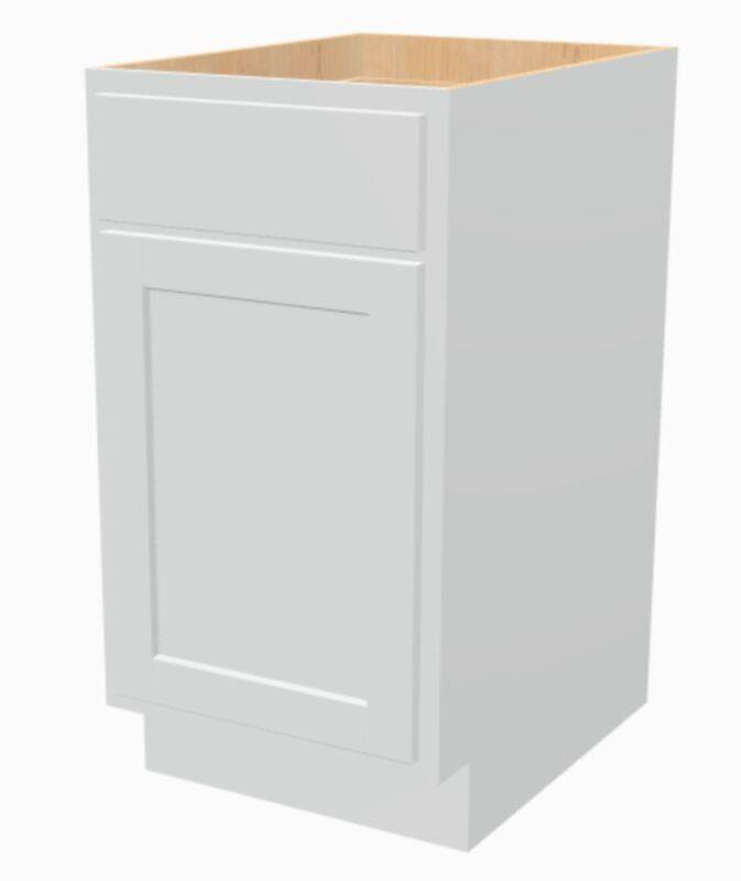 Koch Cabinets B21R Midland Series Pioneer Arctic Base Cabinet, 21" W x ...