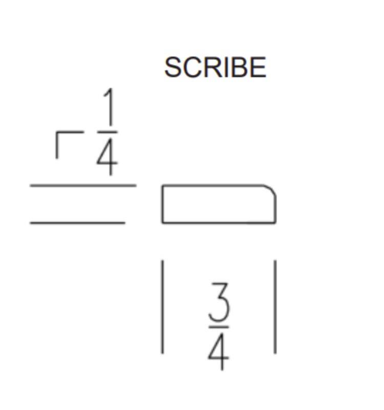 Koch Cabinets SCRIBE 3/4 X 96-Inch Dusk Scribe Molding at Sutherlands