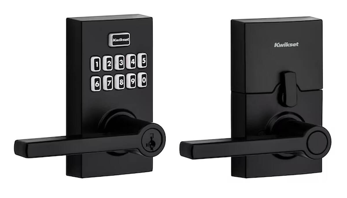 Kwikset 99170-004 Matte Black Halifax Smartkey Single Cylinder Keypad ...