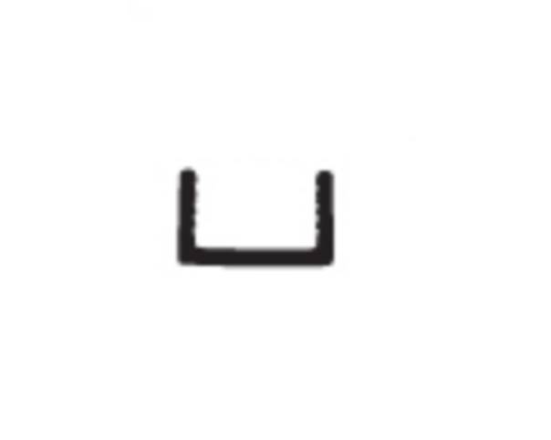 Versatrim VT-THIN Black Thin Track Molding Track #5329453 at Sutherlands