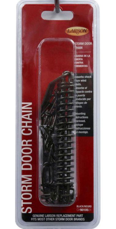 Larson CH9010501 Black Storm Door Wind Chain Kit at Sutherlands