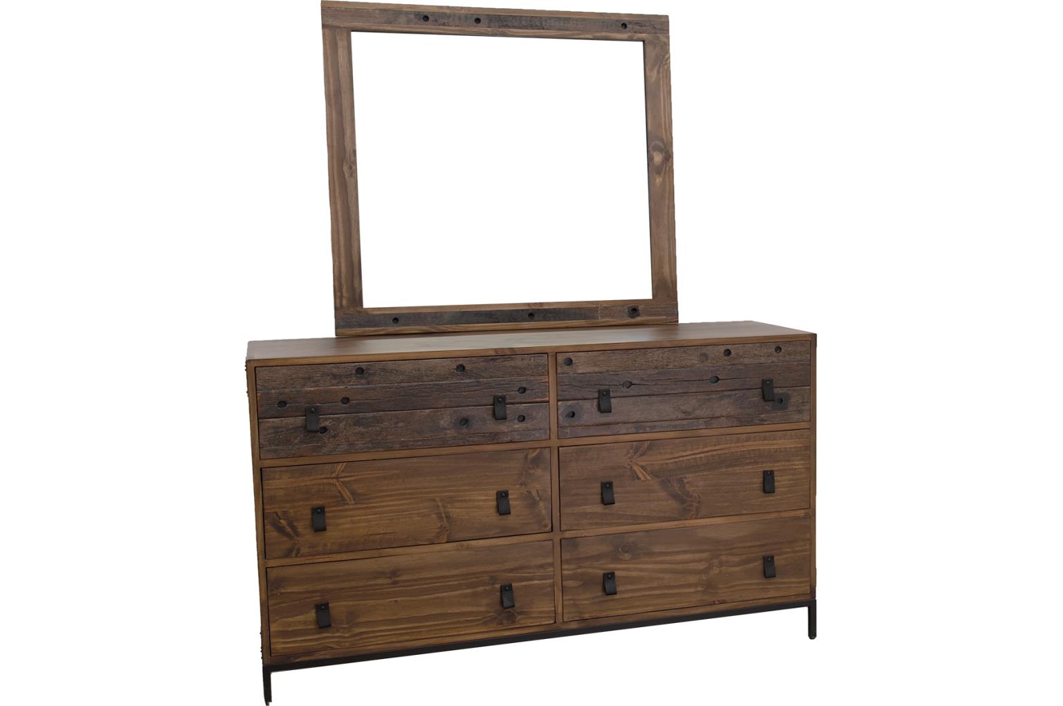 LMT Imports COM410MGDARK Riverside Dark Walnut 6-Drawer Dresser at ...