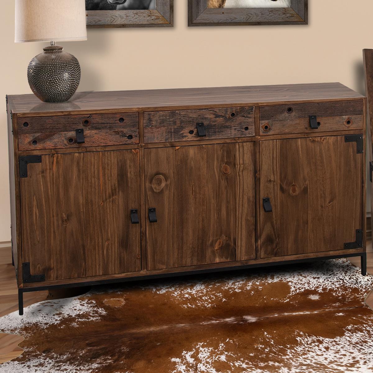 LMT Imports COM115MG DARK Riverside Dark Walnut Buffet #3247251 at ...