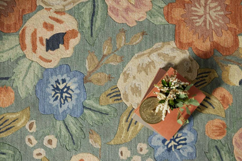 RIFLE PAPER CO x LOLOI SILHOUETE SIH-01 2-Foot 3-Inch X 3-Foot 9-Inch ...