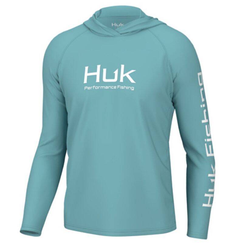 HUK H1200525-372 Pursuit Marine Blue Long Sleeve Men's Fishing Hoodie ...