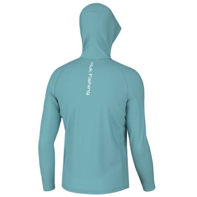 HUK H1200525-372 Pursuit Marine Blue Long Sleeve Men's Fishing Hoodie ...