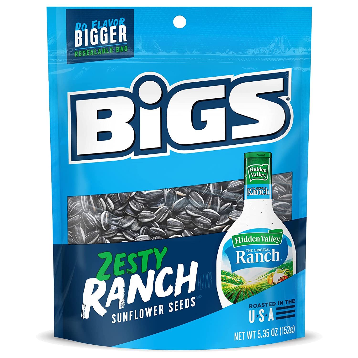 BIGS 500919 5.35-Ounce Hidden Valley Zesty Ranch Sunflower Seeds at ...