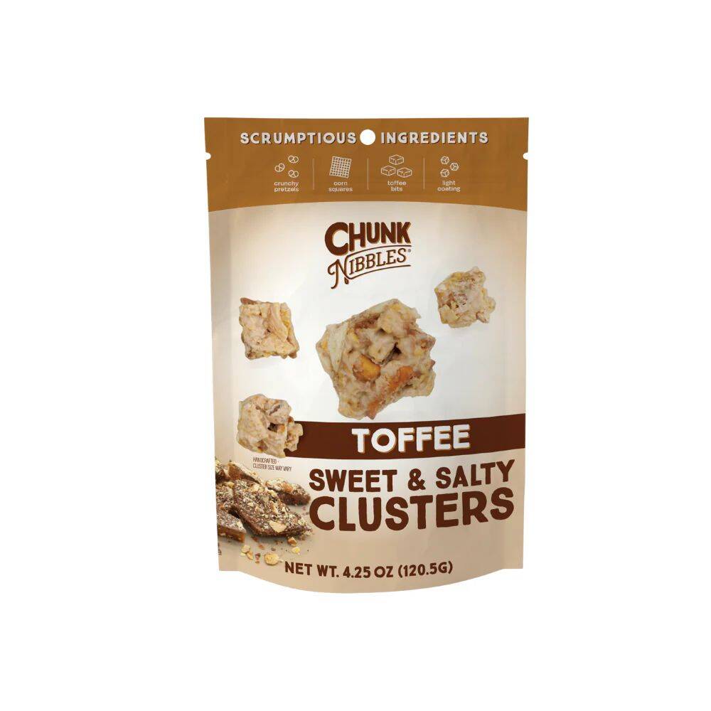 Chunk Nibbles 264038 4-1/4-Ounce Toffee Sweet And Salty Clusters at ...