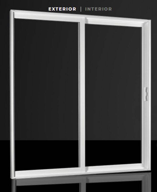 MI Windows 910-6/0X6/8 910 Series 72 X 80-Inch Vinyl Sliding Glass Door ...