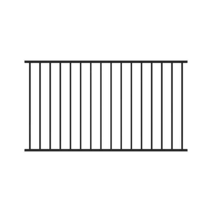 RDI 73044087 Excalibur® Latitudes Stair Rail in Matte Black, 6 Foot X ...