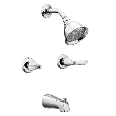 Moen® 82602 Adler™ Chrome 2-Handle Tub & Shower Trim Kit - 1-Function ...