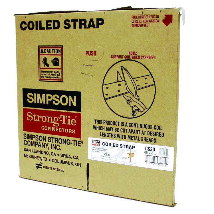 Simpson Strong-Tie® CS20 Coiled Strap 250 ft Roll #6214316 at Sutherlands