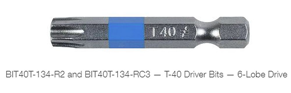 Simpson Strong-Tie® BIT40T-134-R2 1-3/4-Inch T40 Driver Bit 2-Pack at ...