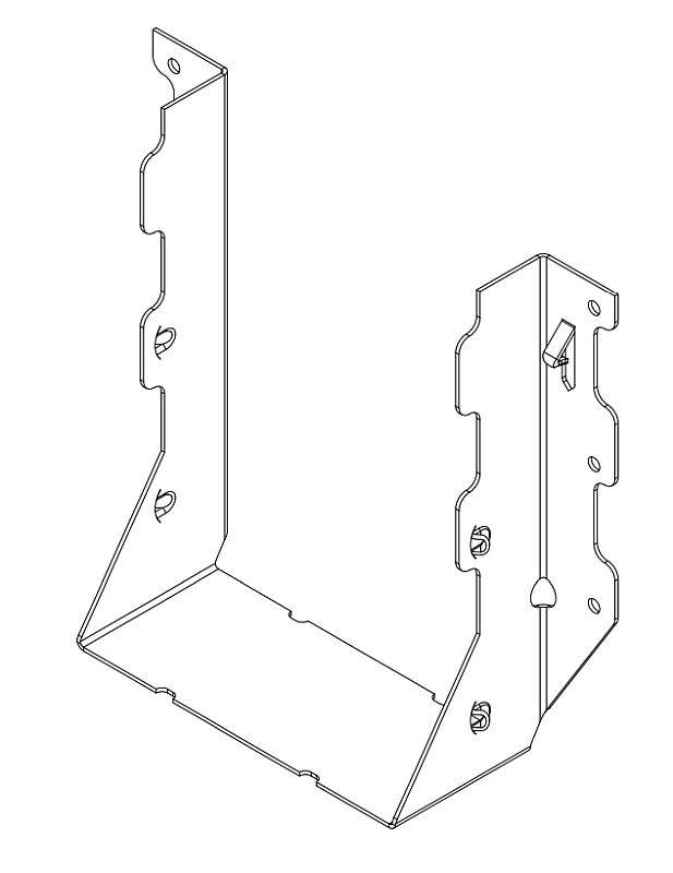 Simpson Strong-Tie® LUS28-3 Light-Capacity U-Shaped Double-Shear Face ...