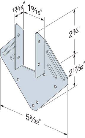 Simpson Strong-Tie® H1A 18-Gauge Galvanized Hurricane Tie at Sutherlands