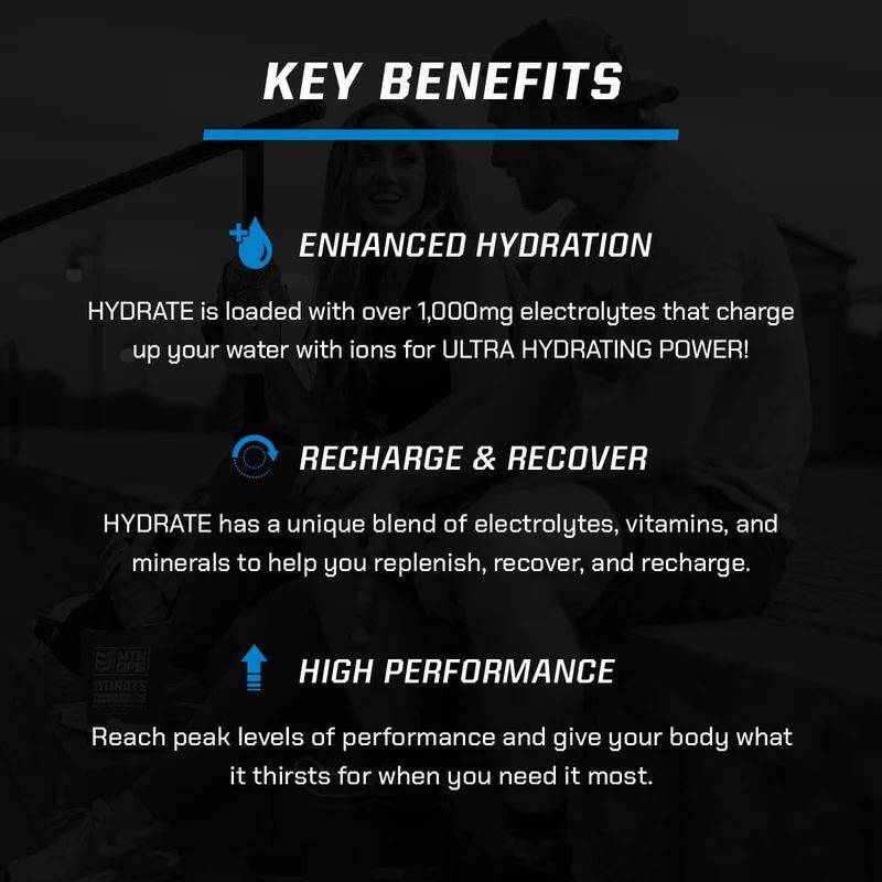 MTN OPS 1134320301 HYDRATE™ Hydration Recovery Recharge Dietary ...