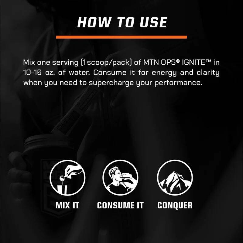 MTN OPS 1104400145 IGNITE™ Supercharged Energy Dietary Supplement In ...