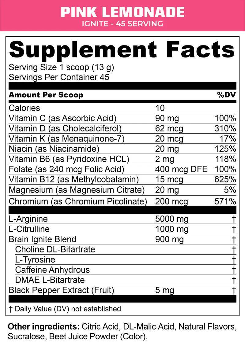 MTN OPS 1104400145 IGNITE™ Supercharged Energy Dietary Supplement In ...