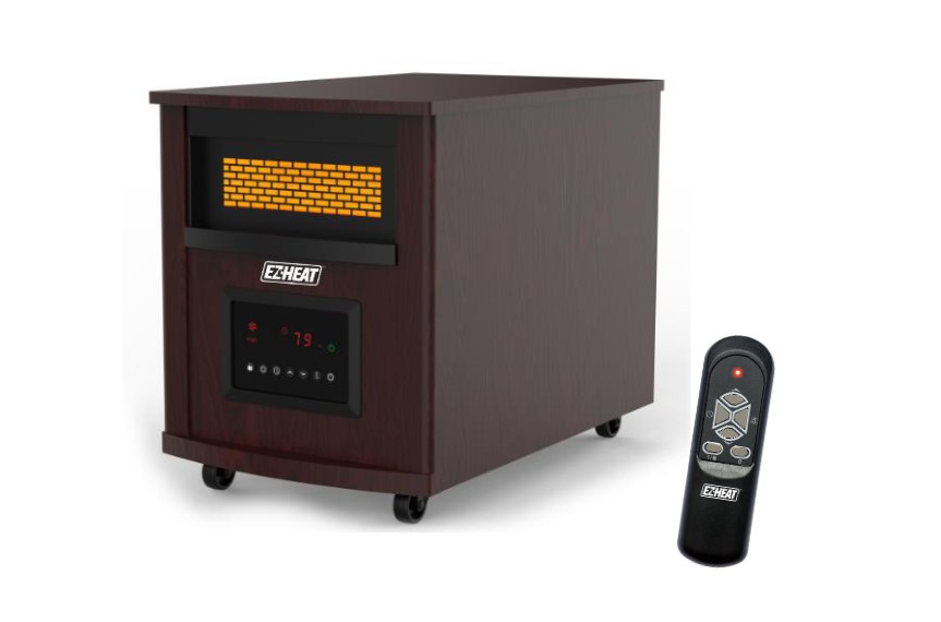 EZ-HEAT 32560 6-Element Infrared Wood Heater, Fan Forced, Three ...