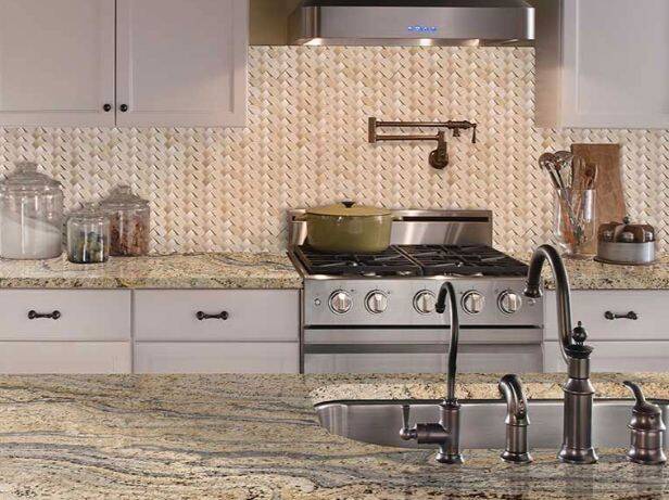 MSI SMOT-ARCH-CREM-HBP 12 x 12-Inch Crema Herringbone Arched Mosaic ...