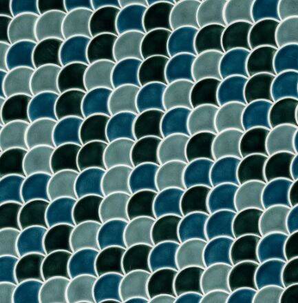 MSI SMOT-PT-AZULSCA 8-mm, 13.11-Inch X 9.96-Inch Azul Scallop Tile ...