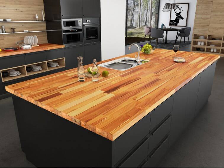 MSI ACA CL F 6FT 6-Foot X 25-Inch X 1.5-Inch Acacia Finished-Clear ...