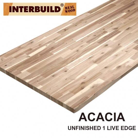 MSI ACA U 12FT 12-Foot X 25-Inch X 1.5-Inch Acacia Unfinished Finger ...