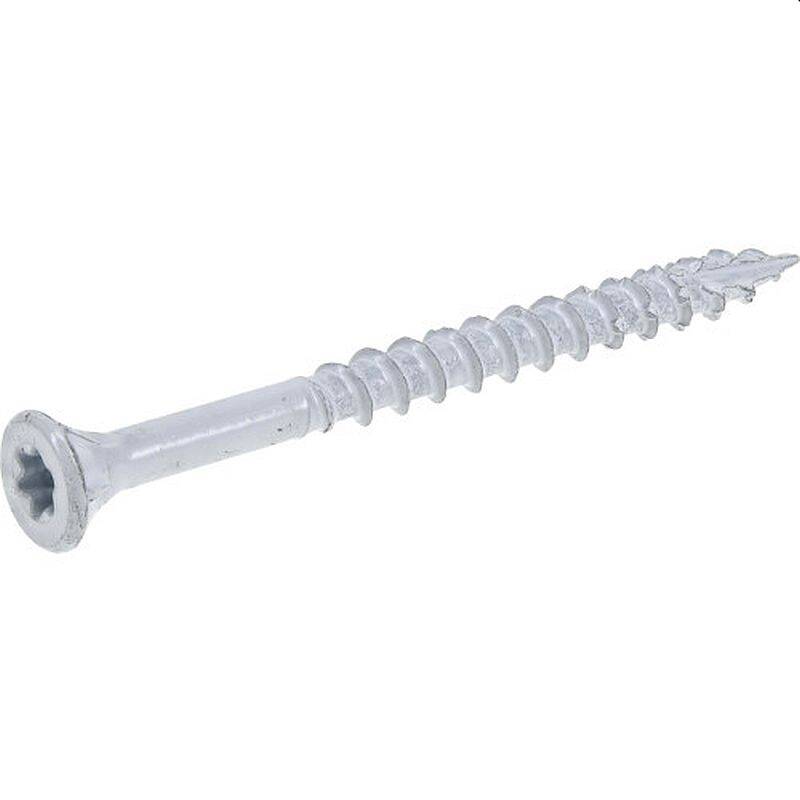HILLMAN® 42661 Deck Plus® White Star-Drive Deck Screw, 40-Pack, #10 x 3 ...