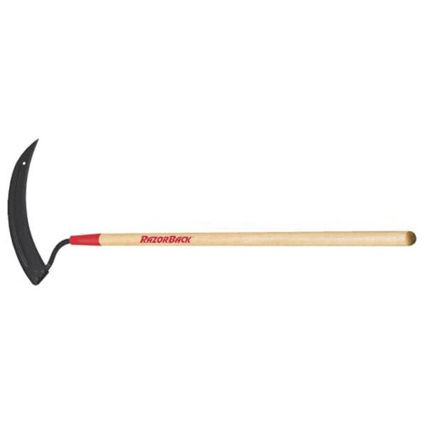 RAZOR-BACK 62220 13-Inch 1-Inch Blade Black Handle Grass Hook at ...