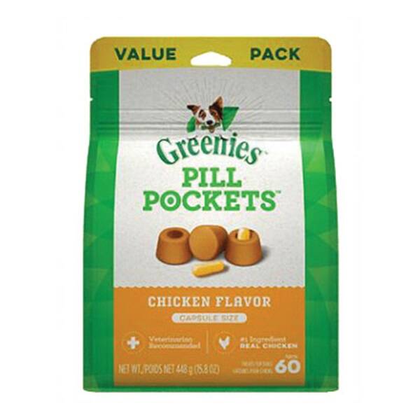 Greenies™ 428707 15.8-Oz Greenies Chicken Pill Packet Caps at Sutherlands