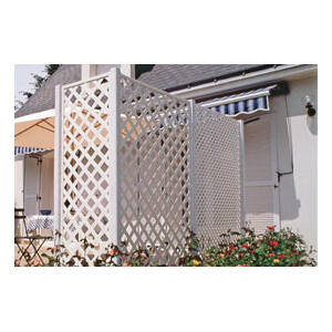 Veranda 73004026 4 x 8-Foot White Classic Diamond Vinyl Lattice at ...