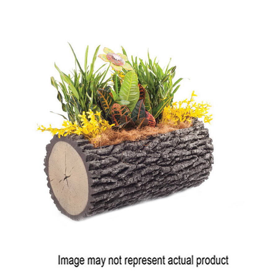 Surreal V3-LOGPLANTER 13-Inch 15-Inch Diameter Vertical Oak Planter at ...