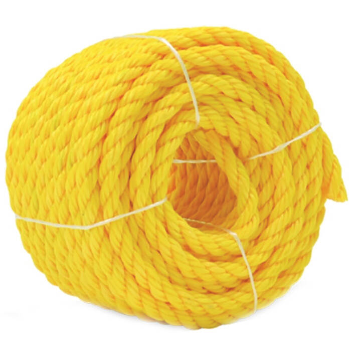 BARON 53610 1/2-Inch X 50-Foot Yellow Twisted Polypropylene Rope at ...