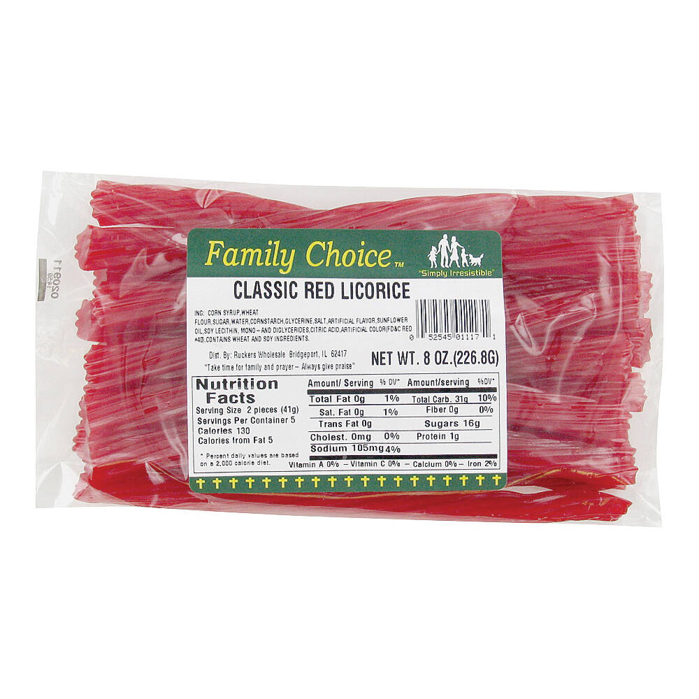 GENERIC CANDY/SNACK/BEVG 1117 7-Oz Red Licorice at Sutherlands