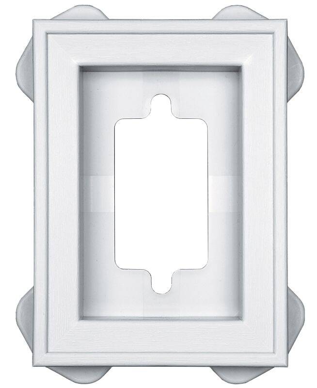 BUILDERS EDGE 130030002001 6-5/16-Inch x 4-1/2-Inch Artic White Mini ...