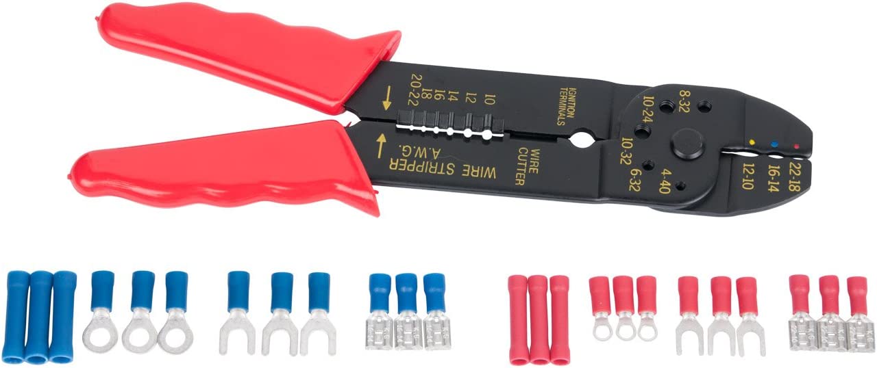 Gardner Bender GS-67K 22-14 AWG Terminal Crimping And Stripping Tool ...