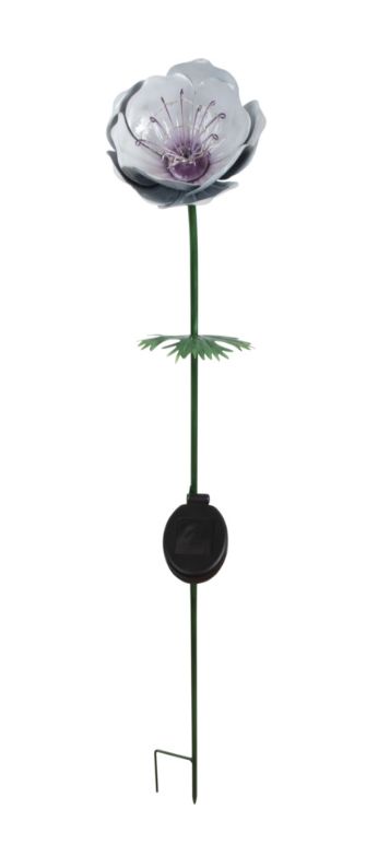 Boston Harbor® 26145 Solar Metal Poppy Flower Garden Light, Assorted at ...