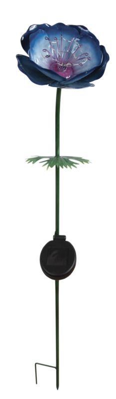 Boston Harbor® 26145 Solar Metal Poppy Flower Garden Light, Assorted at ...
