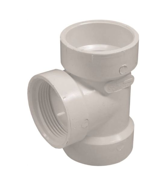 IPEX 192114S 1-1/2-Inch White PVC Test Tee at Sutherlands