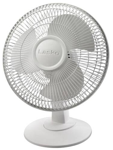 Lasko 2012 12-Inch 3-Speed Oscillating Table Fan with Tilt-Back at ...