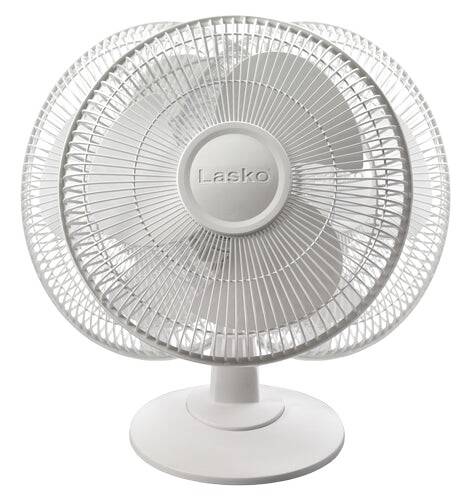 Lasko 2012 12-Inch 3-Speed Oscillating Table Fan with Tilt-Back at ...