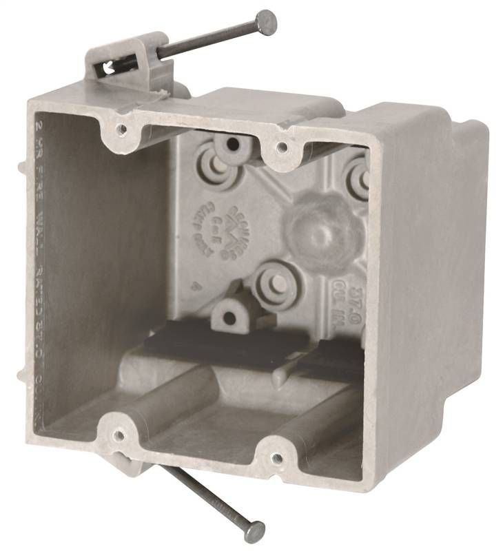 Allied Moulded 2300-NK 2-Gang FiberglassBOX Electrical Wall Box at ...