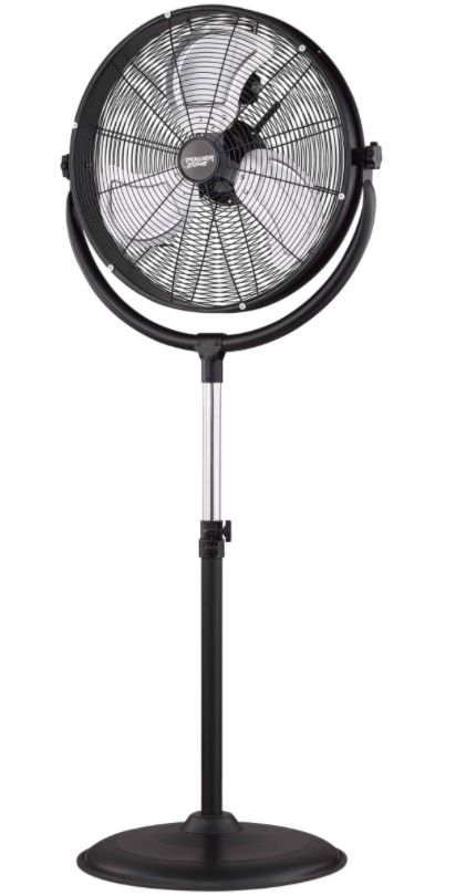PowerZone™ FES50-T5 20-Inch Black High Velocity Pedestal Fan at Sutherlands