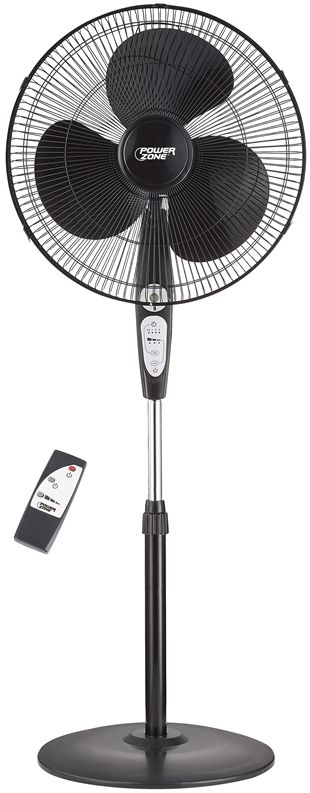 PowerZone™ SP2-18ARY 18-Inch Black Stand Fan With Remote Control at ...