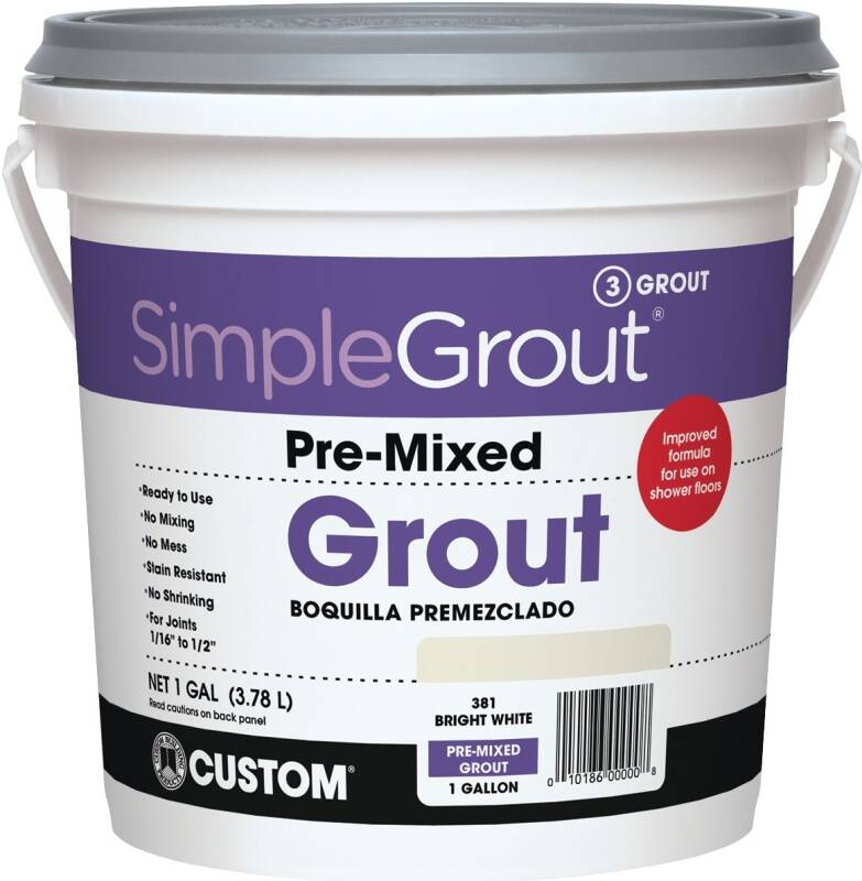 Simple Grout PMG3811-2 1-Gallon Bright White Premixed Grout at Sutherlands
