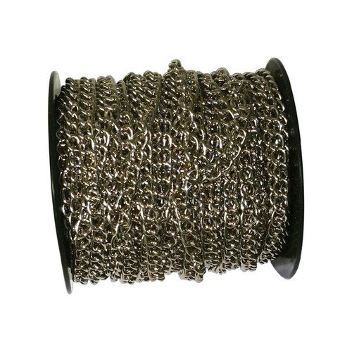 BARON 7209 #90 Nickel 9-Pound Working Load, Twist Link Chain, Per Foot ...