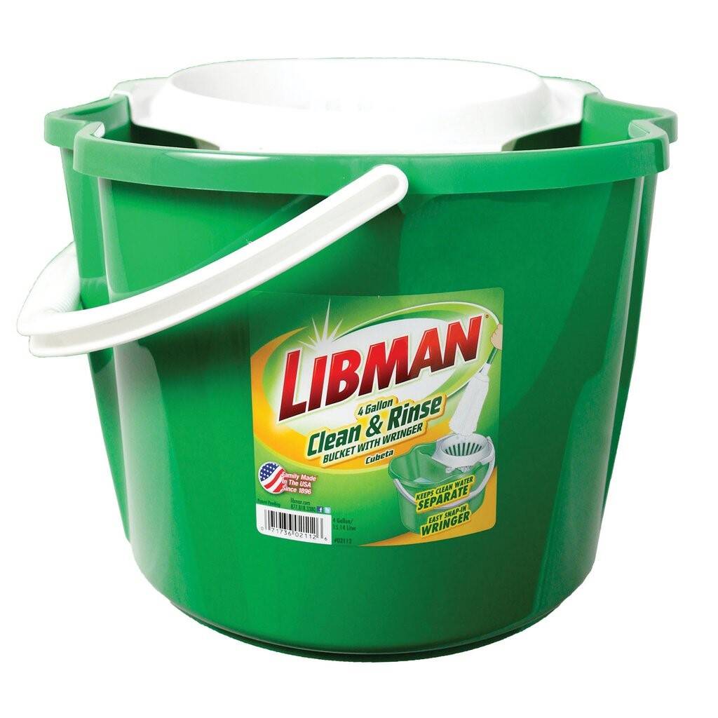 Libman® 2112 4-Gallon Clean and Rinse Bucket with Wringer at Sutherlands