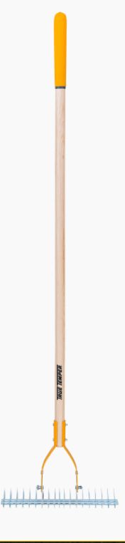 AMES® 2914000 15-Inch Adjustable Rake Thatch With Cushion End Grip On A ...