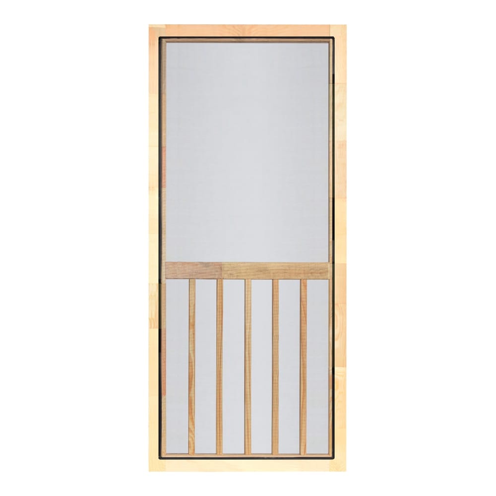 SCREEN TIGHT W5BAR30 30-Inch X 80-Inch Wood 5-Bar Screen Door at ...