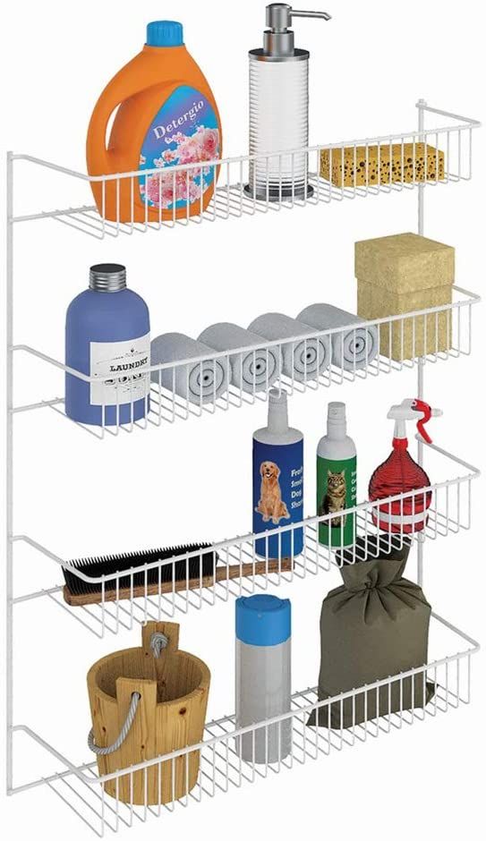 ClosetMaid 8033 19-Inch, 4-Tier Epoxy White Storage Rack at Sutherlands